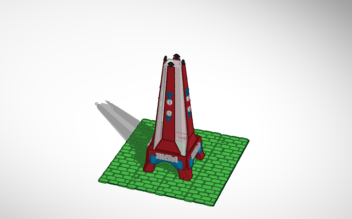 3D design Eiffel Tower - Tinkercad