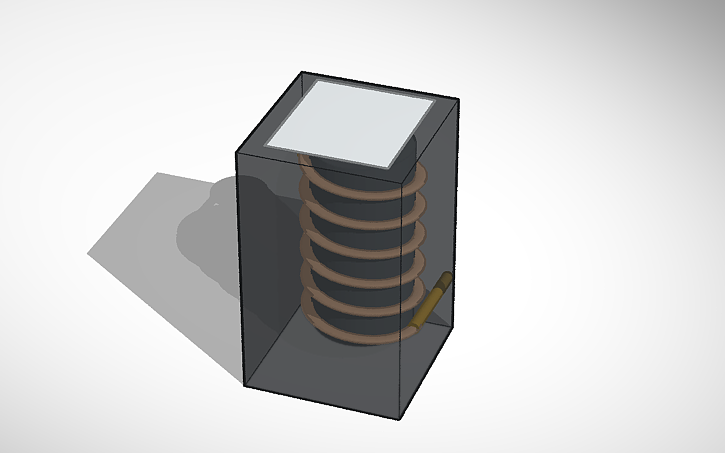 3D design Water Heater - Tinkercad