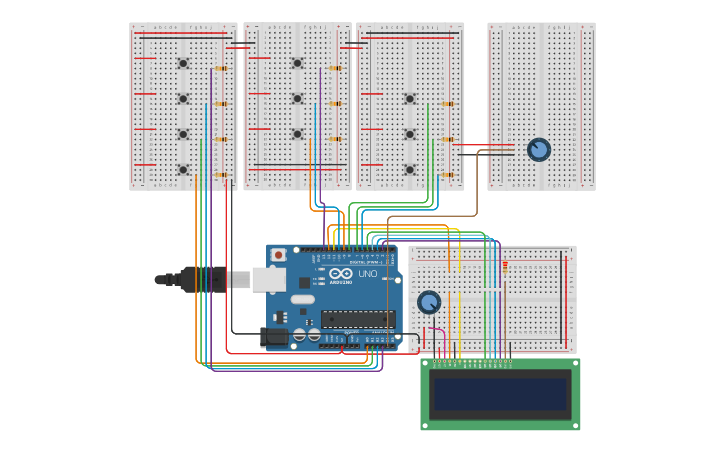 Circuit design Elevator Control System - Tinkercad