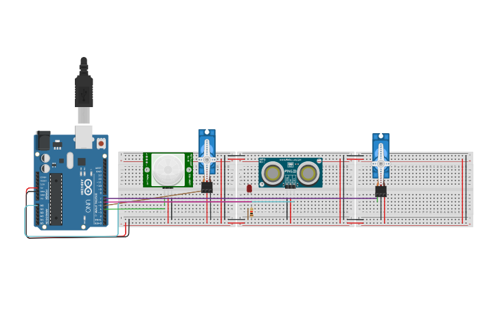 Circuit design Copy of Eco Hand Sanitizer - Tinkercad