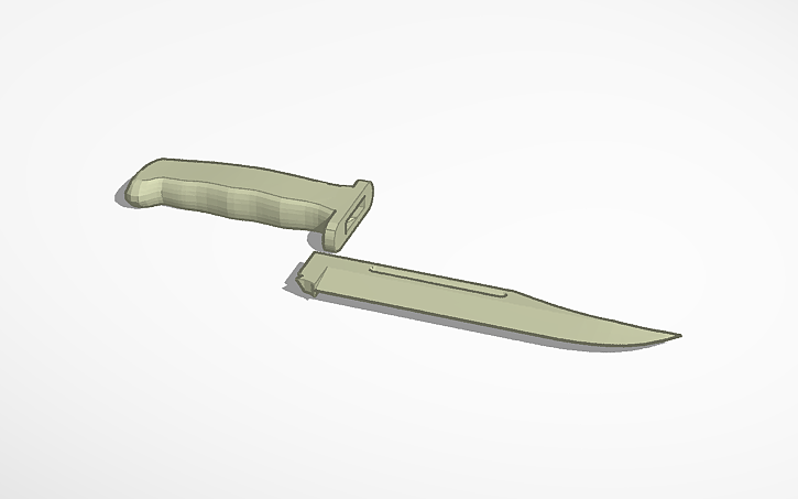 3D design buck 120 knife easy alignment - Tinkercad