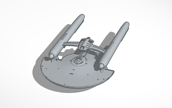 3D design USS Newton NCC 1727 - Tinkercad