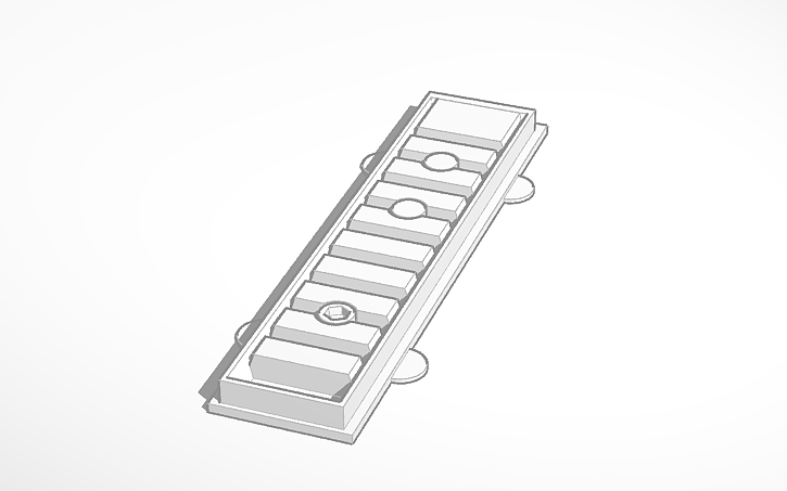 3D design FOTK-Forearm "Picatinny" Greeblie - Tinkercad