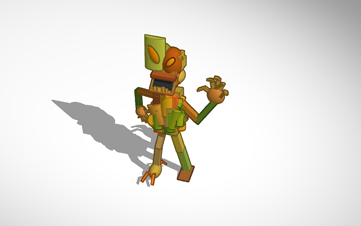 3D design Scrap Bot - Tinkercad