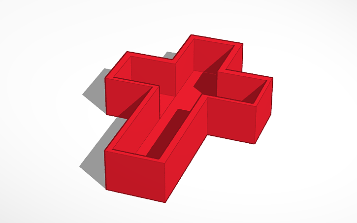 3D design cross - Tinkercad