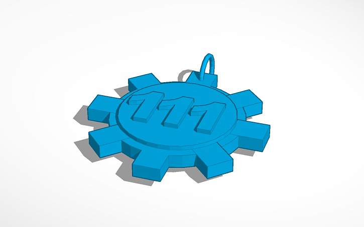 3D design Fallout 4 Vault 111 Necklace - Tinkercad