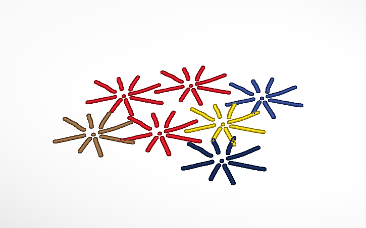 3D design Fire works #1 - Tinkercad