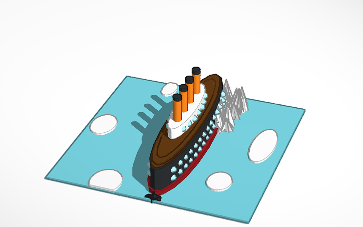 3D design The titanic simple version - Tinkercad
