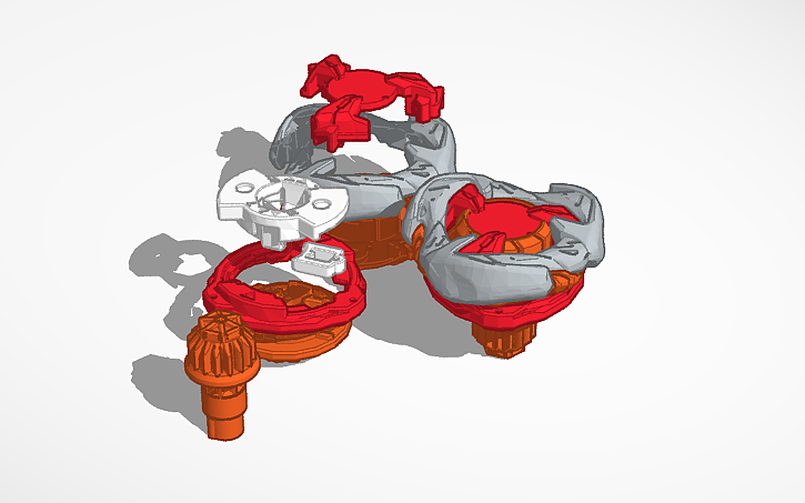3D design (Prototype)Beyblade X/UX HellsHammer/3-70/H - Tinkercad