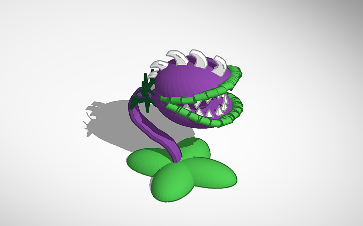 3D design Chomper plants vs zombies - Tinkercad