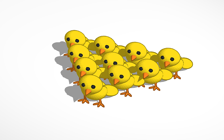 3D design #evil flock of chickens!!! ;) | Tinkercad