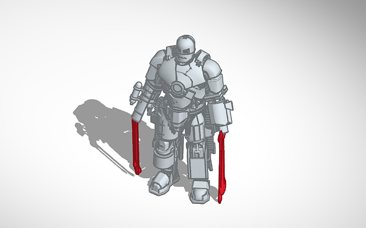 3D design iron man - Tinkercad