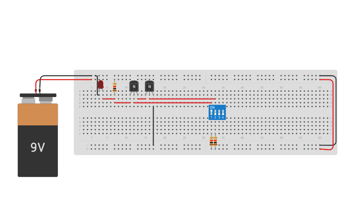 Circuit design NAND Gate | Tinkercad