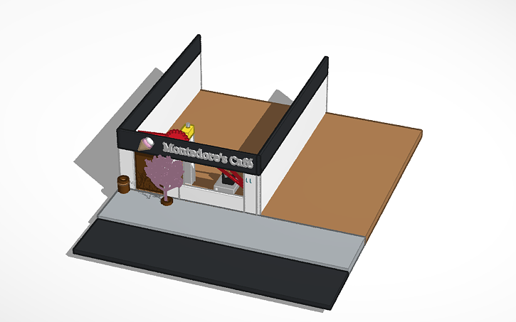 3D design Montedore's Café - Tinkercad