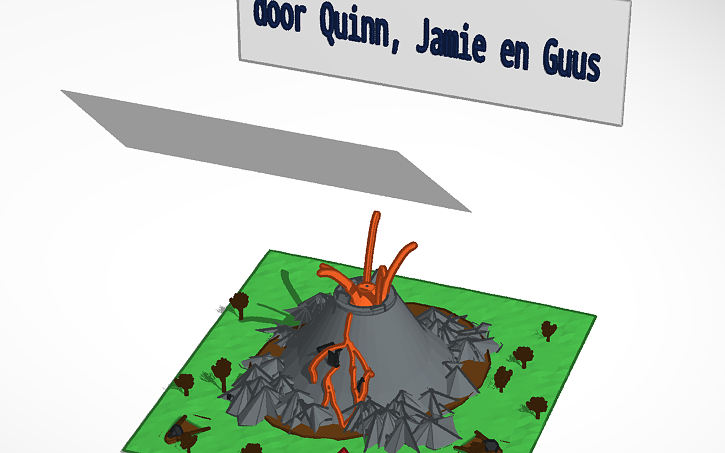 3D design Volcano - Tinkercad