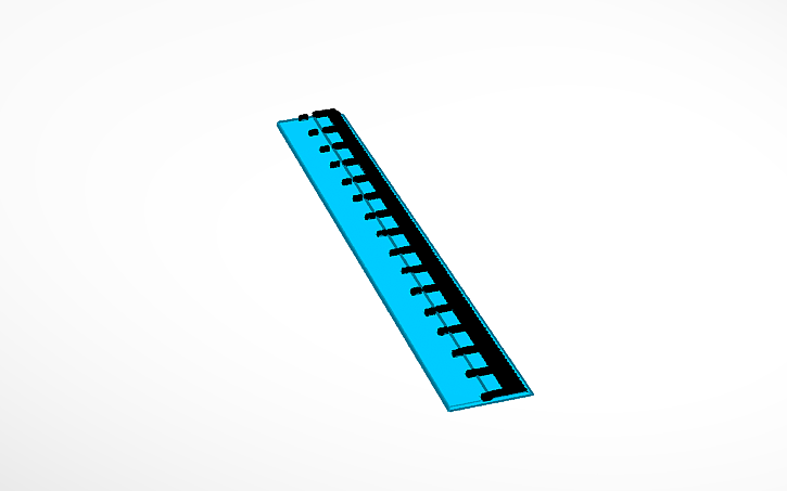 3D design ruler - Tinkercad