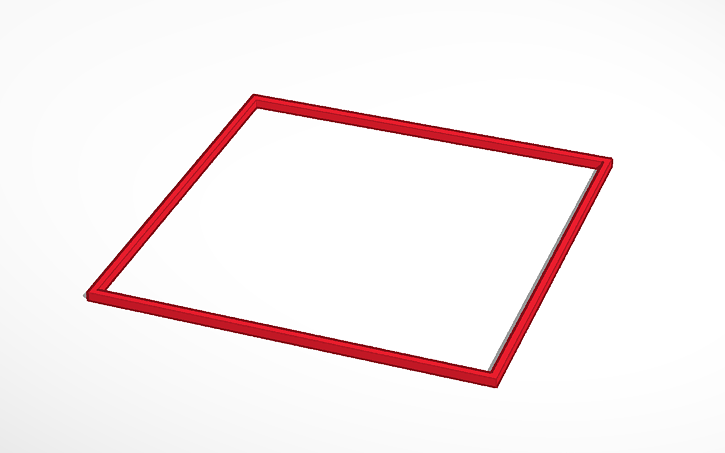 3D design test border - Tinkercad