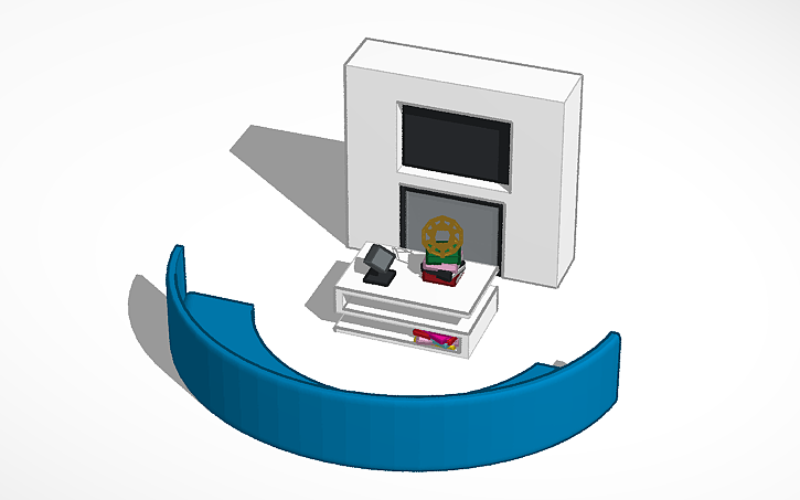 3D design Modern/ luxury living room - Tinkercad