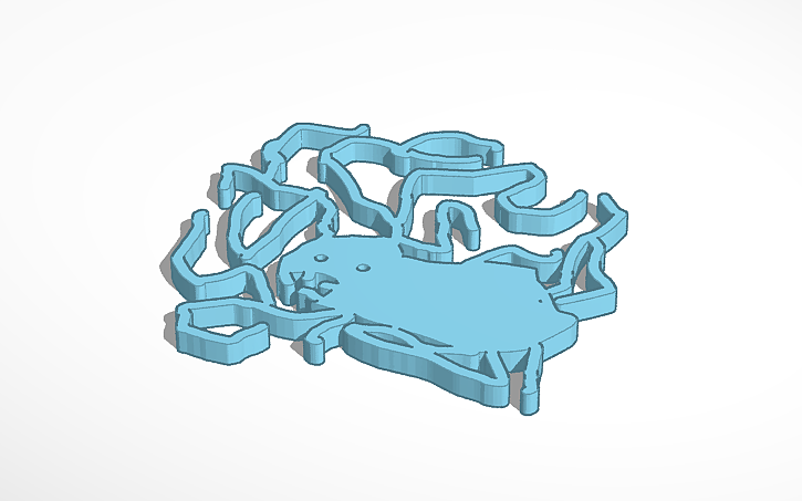 3D design wierd 2d monster | Tinkercad