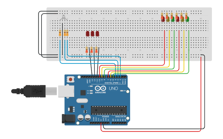 Circuit design ACTIVITY 1 , EMBEDDED SYSTEM - Tinkercad