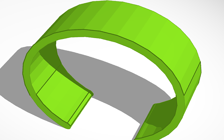 3D design Basic #Bracelet - Tinkercad