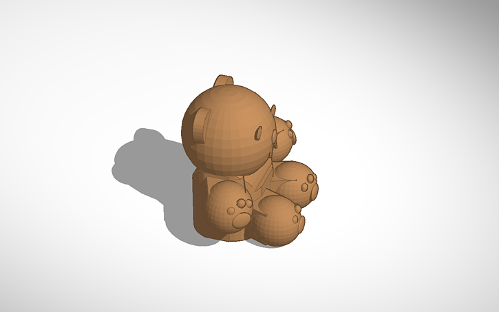 3D design teddybear - Tinkercad