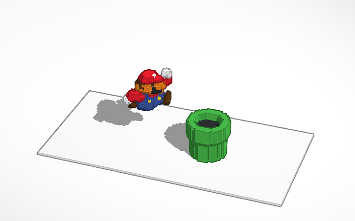 3D design 3D Super Mario - Tinkercad