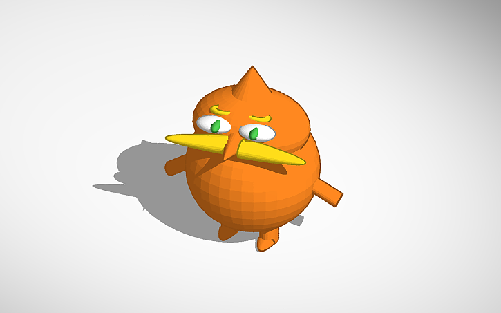 3D design beautiful lorax - Tinkercad