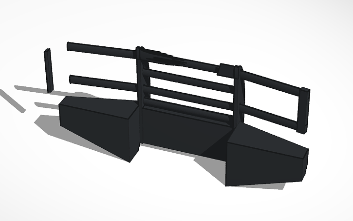 3D design Road Armor dumper with grill gard - Tinkercad