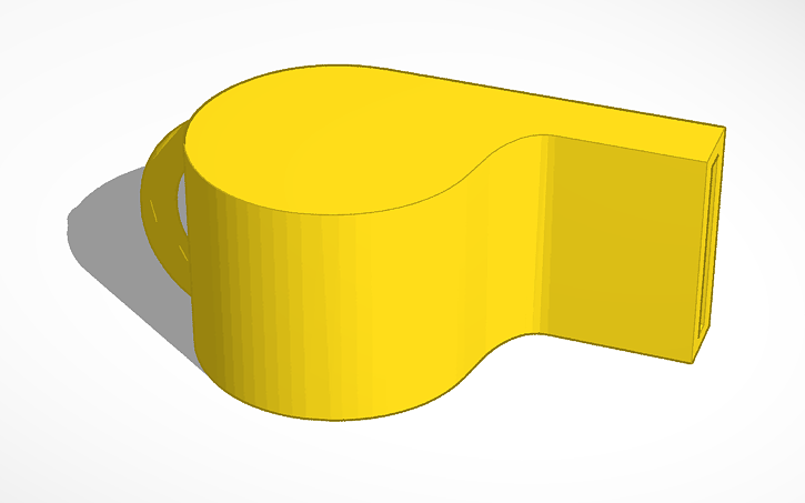 3D design Whistle - Tinkercad