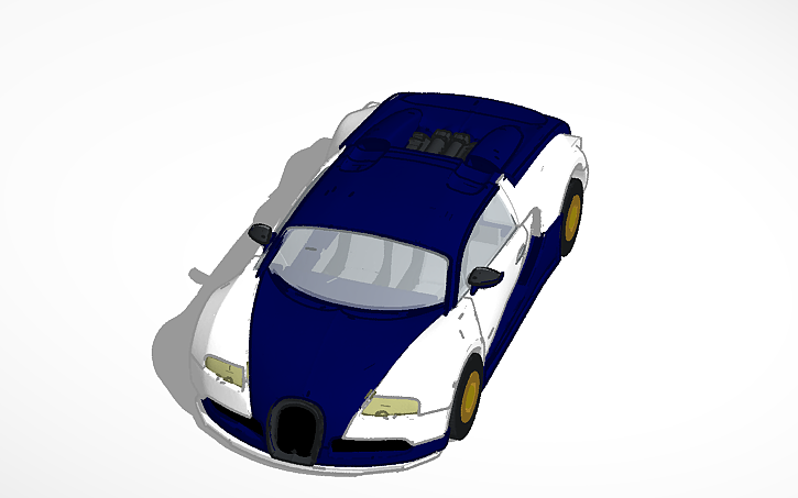 3D design Bugatti Veyron - Tinkercad