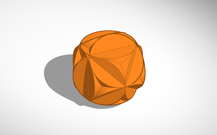 3D design leaf sphere - Tinkercad