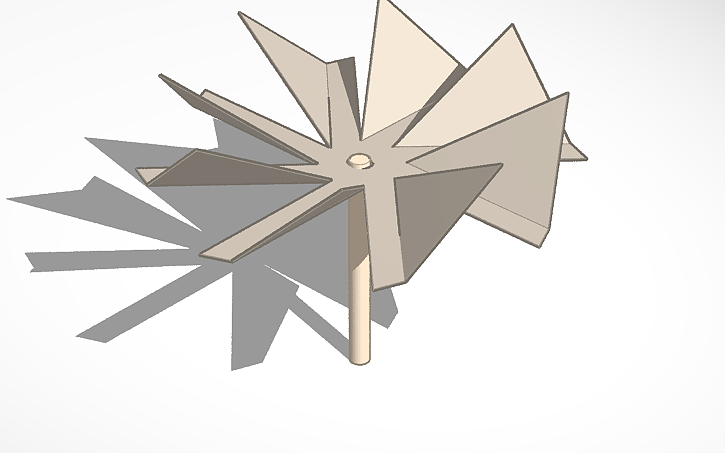 3D design DIY Cardboard Windmill | Tinkercad