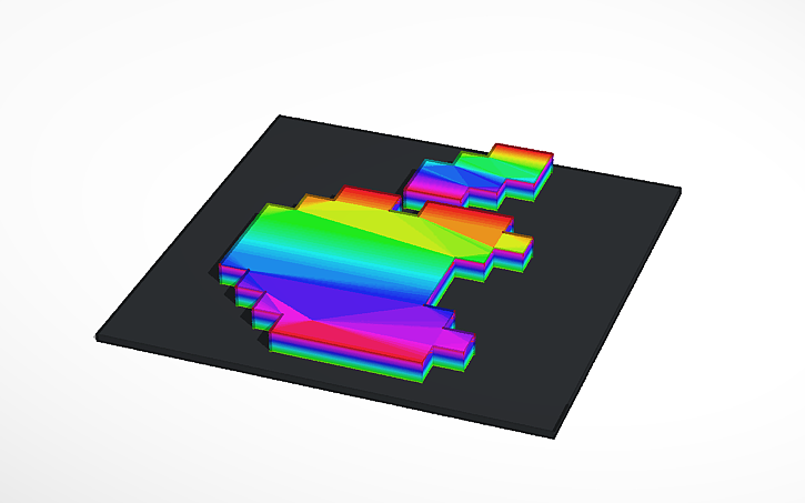 3D design Gradient apple logo! - Tinkercad