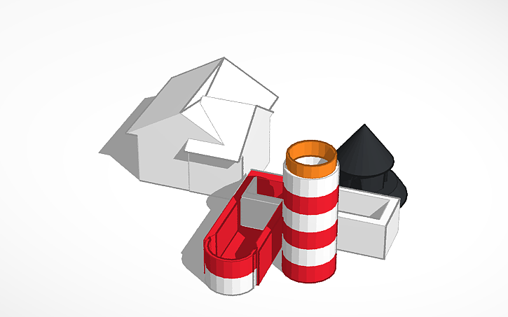 3d Design Lighthouse Tinkercad