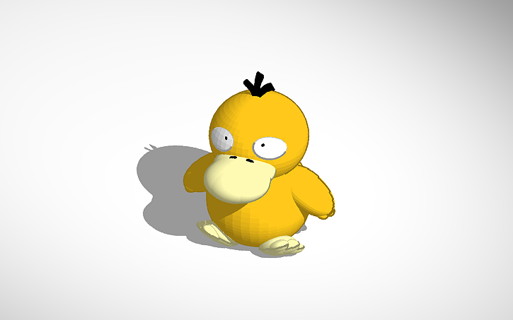 3D design Psyduck - Tinkercad