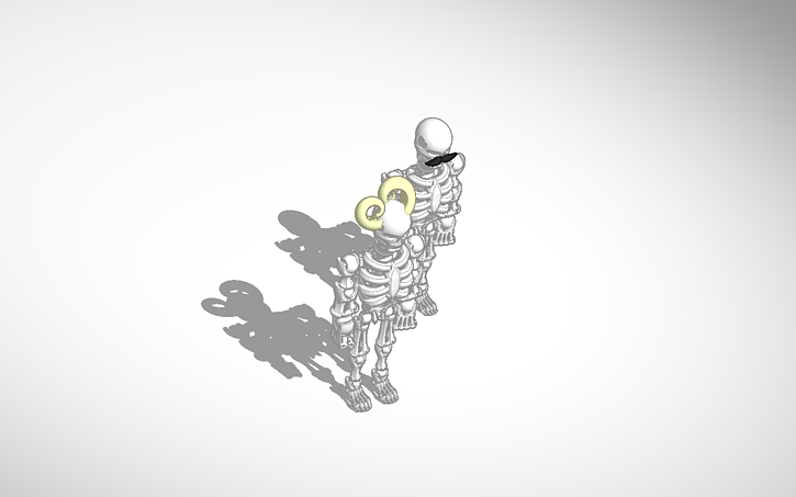 3D design Skelet - Tinkercad