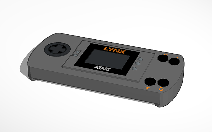 3D design Atari Lynx - Tinkercad