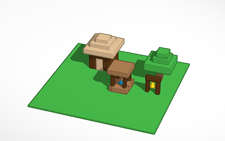 3D design Minecraft_TinkerCad (in progress) | Tinkercad