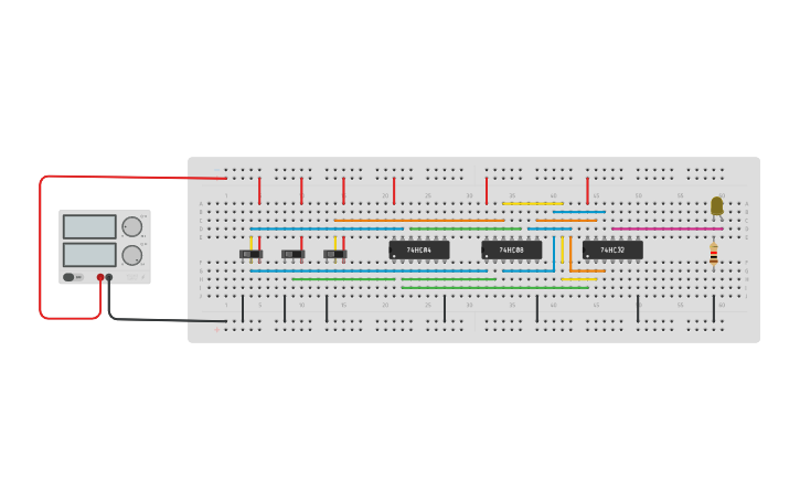 Circuit Design Function Using Basic Gates Tinkercad