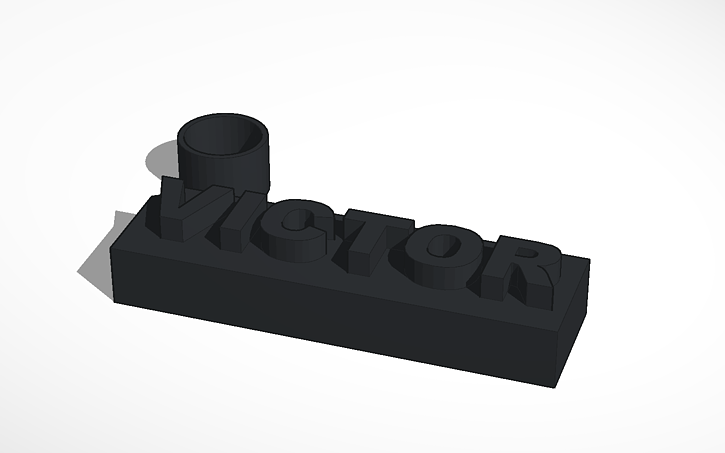 3D design Key chain - Tinkercad