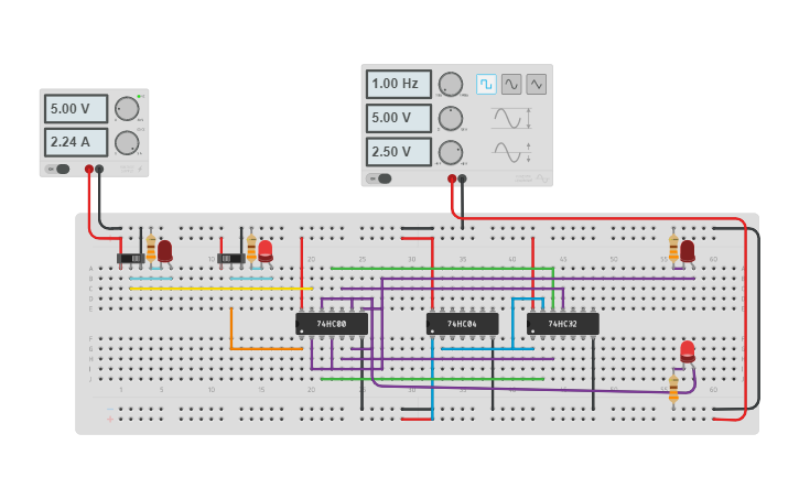 Circuit design Week 13 JK latch TrinhHuyBang - Tinkercad