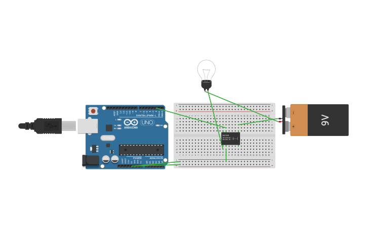 Circuit design Relay with Arduino - Tinkercad