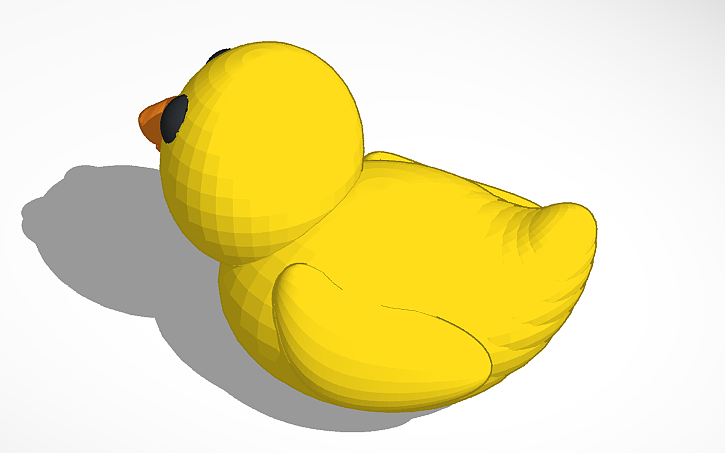 3d Design Rubber Duck Tinkercad