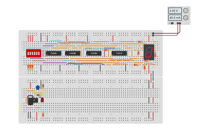 Circuit design Logic Gates | Tinkercad