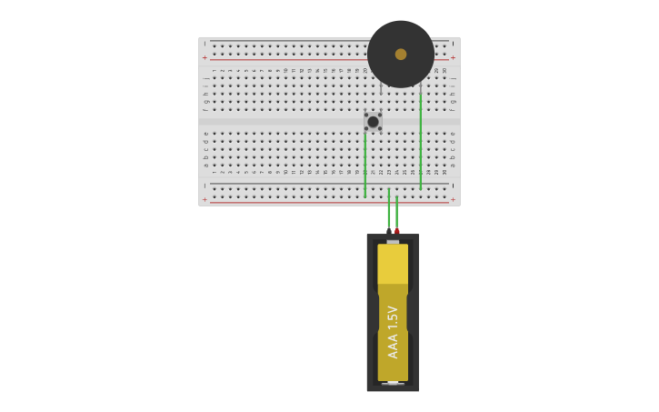 Circuit design Door bell - Tinkercad
