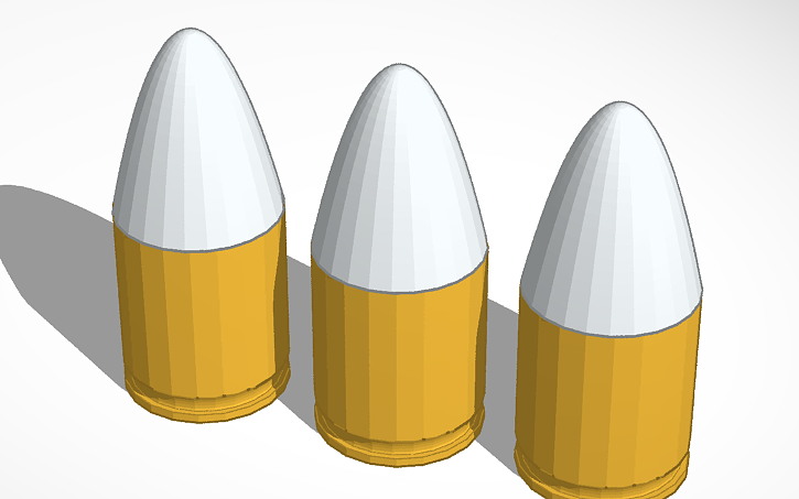 3D design bullet | Tinkercad
