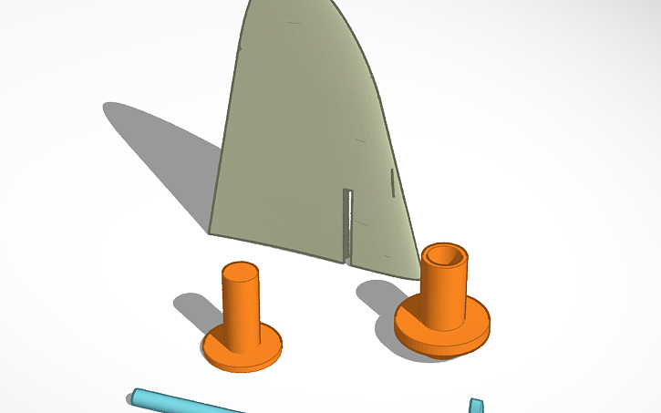 3D design RC Boat Rudder top shaft | Tinkercad