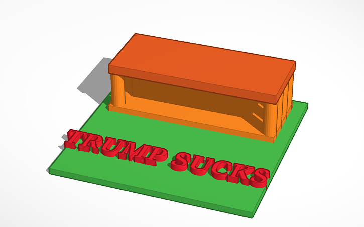 3D design trump memorial - Tinkercad