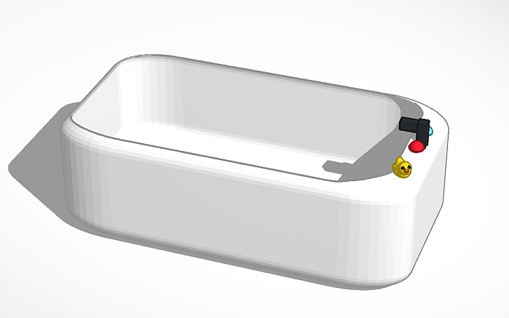 3D design Bath Tub - Tinkercad